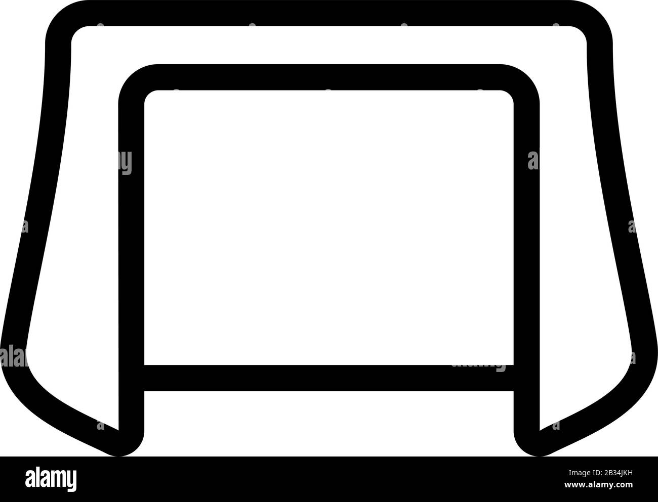 gate, hockey icon vector. Isolated contour symbol illustration Stock ...