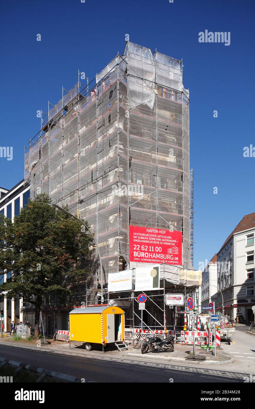 Shell of a business building, Hamburg, Germany, Europe Stock Photo - Alamy