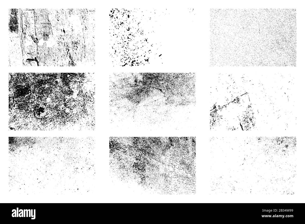 Grunge Texture Set Stock Vector Image & Art - Alamy
