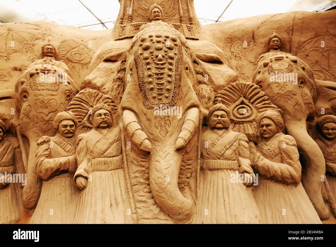 Mysore Dasara Ambari Mud Sculpture, Sand Museum, Chamundi Hill, Mysore ...