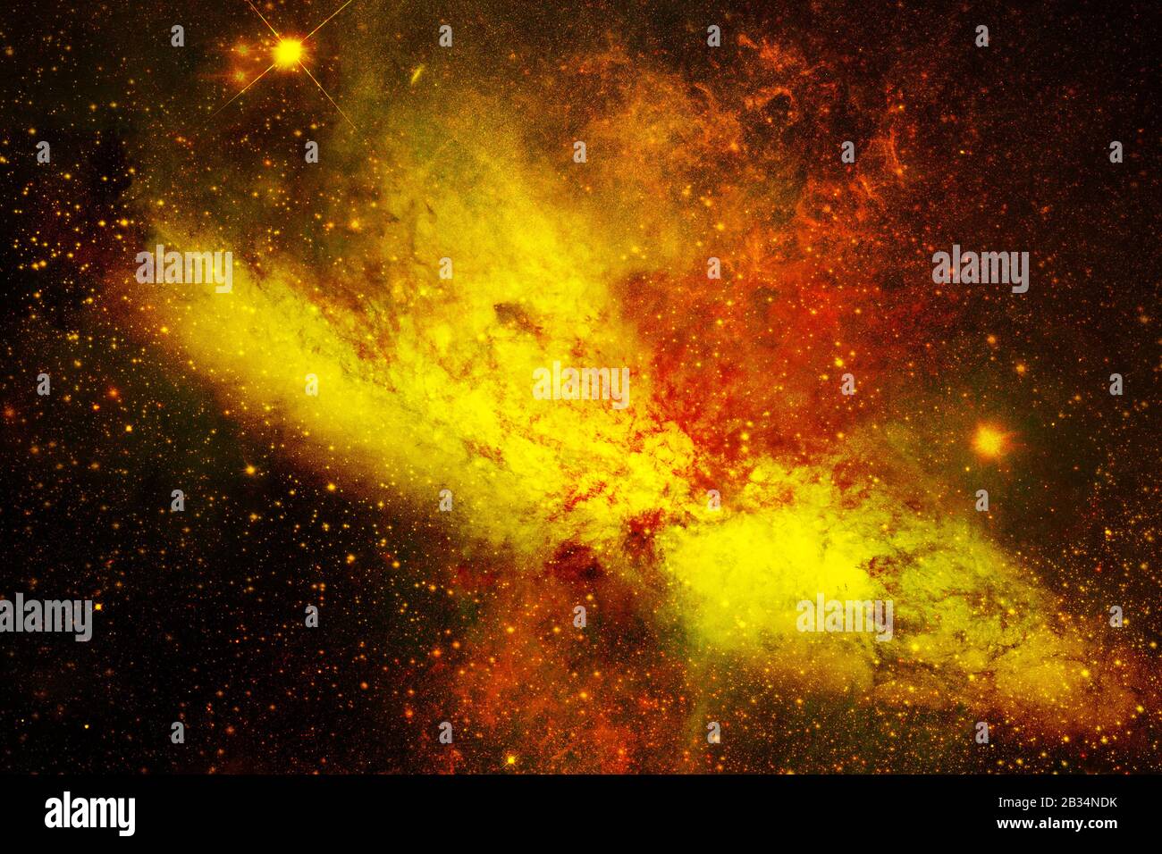 Galaxy thousands light years far away from Earth. Elements of this ...