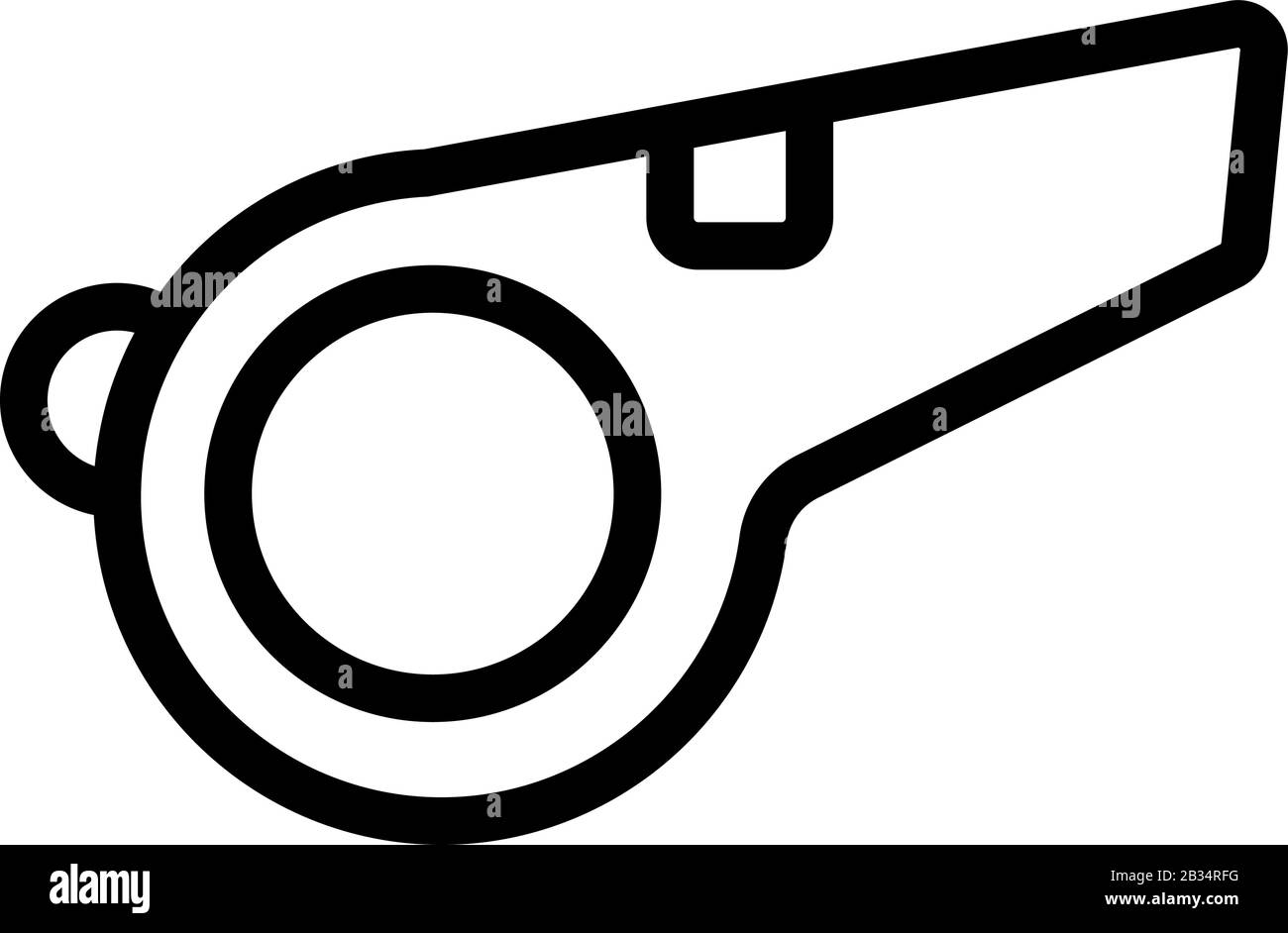 Whistle icon vector. Isolated contour symbol illustration Stock Vector ...
