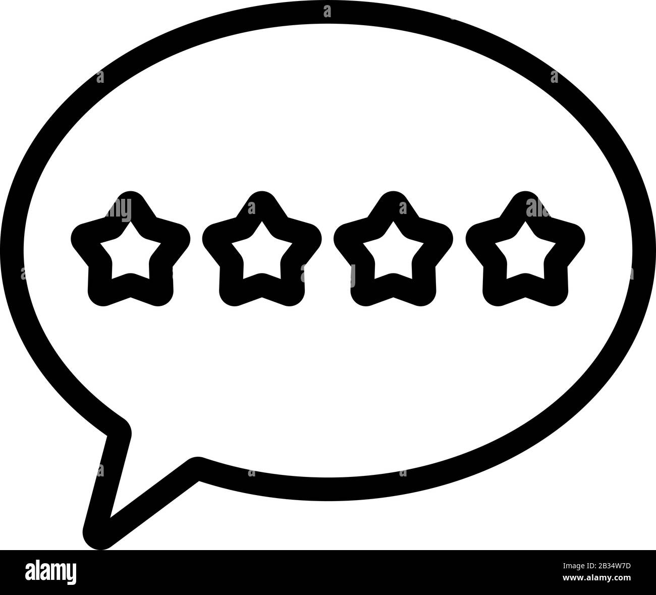 review, star icon vector. Isolated contour symbol illustration Stock ...