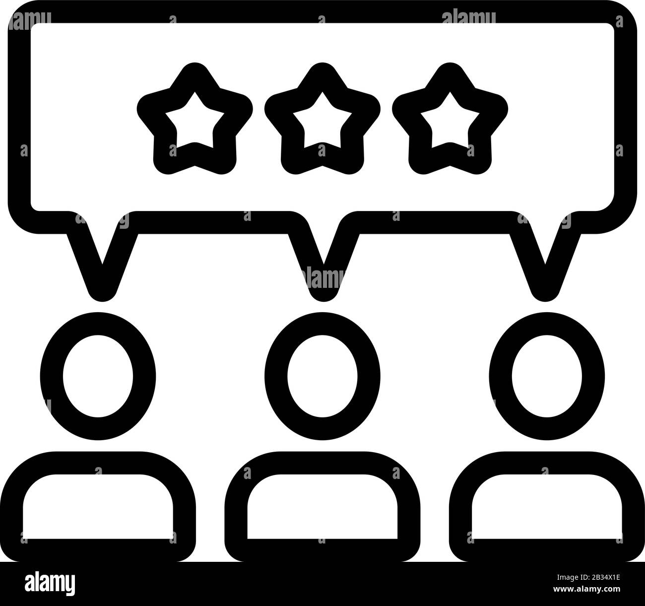 people, the rating star icon vector. Isolated contour symbol ...