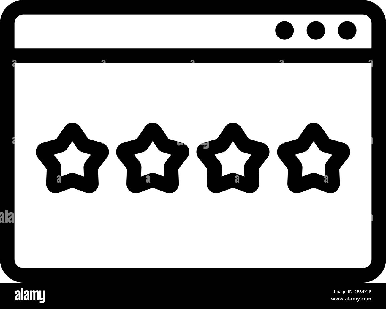 positive review icon vector. Isolated contour symbol illustration Stock ...