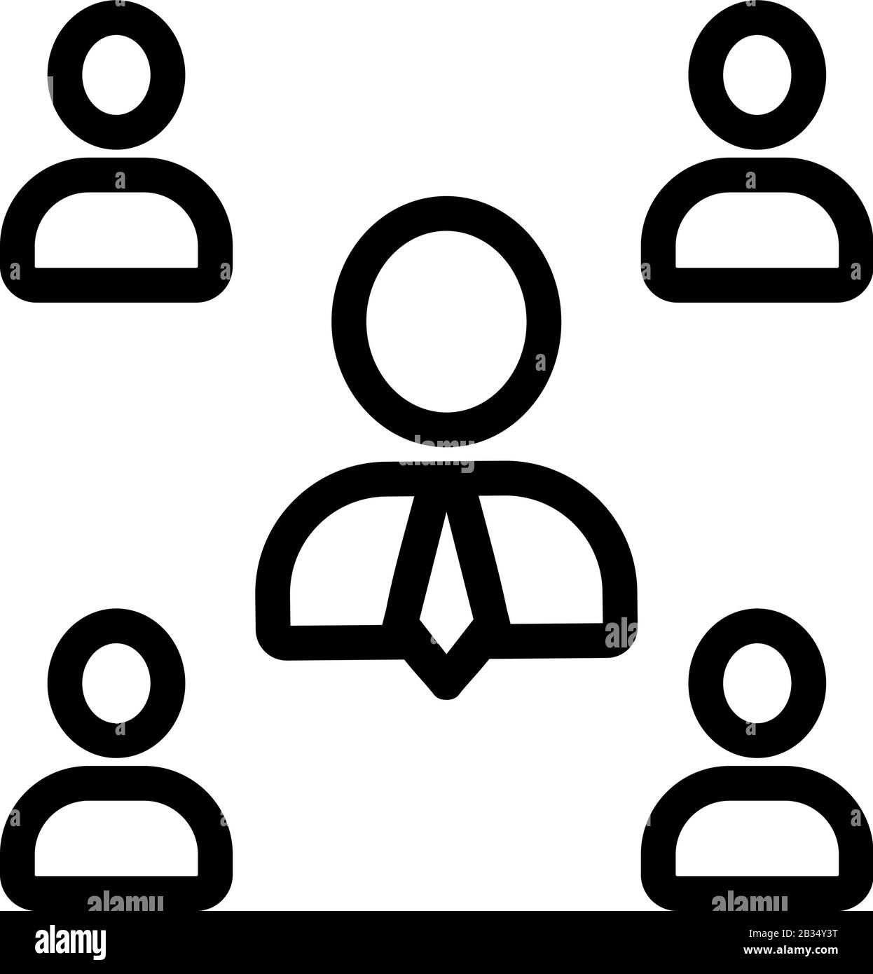 Attracting customers icon vector. Isolated contour symbol illustration Stock Vector Image & Art ...