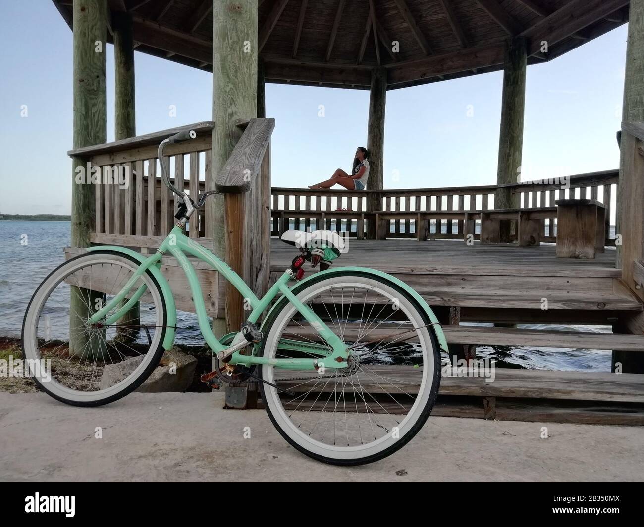 jetty supported bike Stock Photo - Alamy