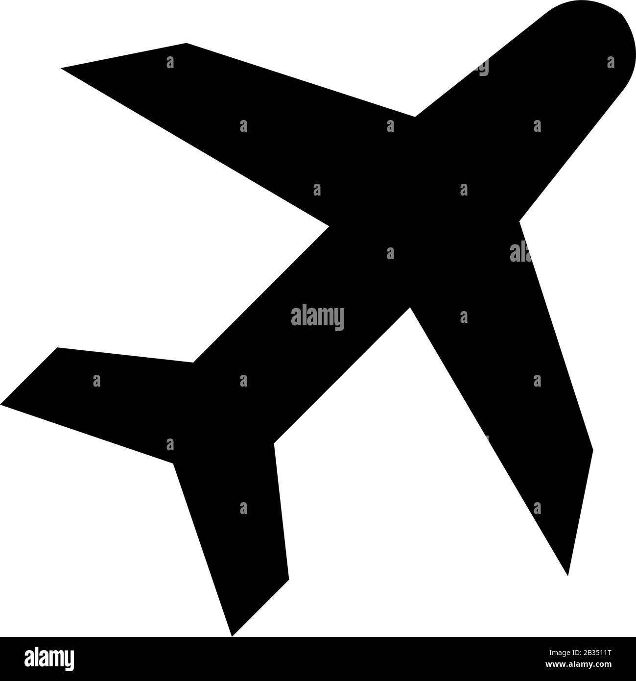 airplane icon illustrated in vector on white background Stock Vector ...