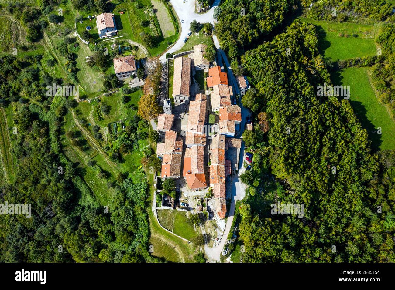 Rural small town overhead view hi-res stock photography and images - Alamy