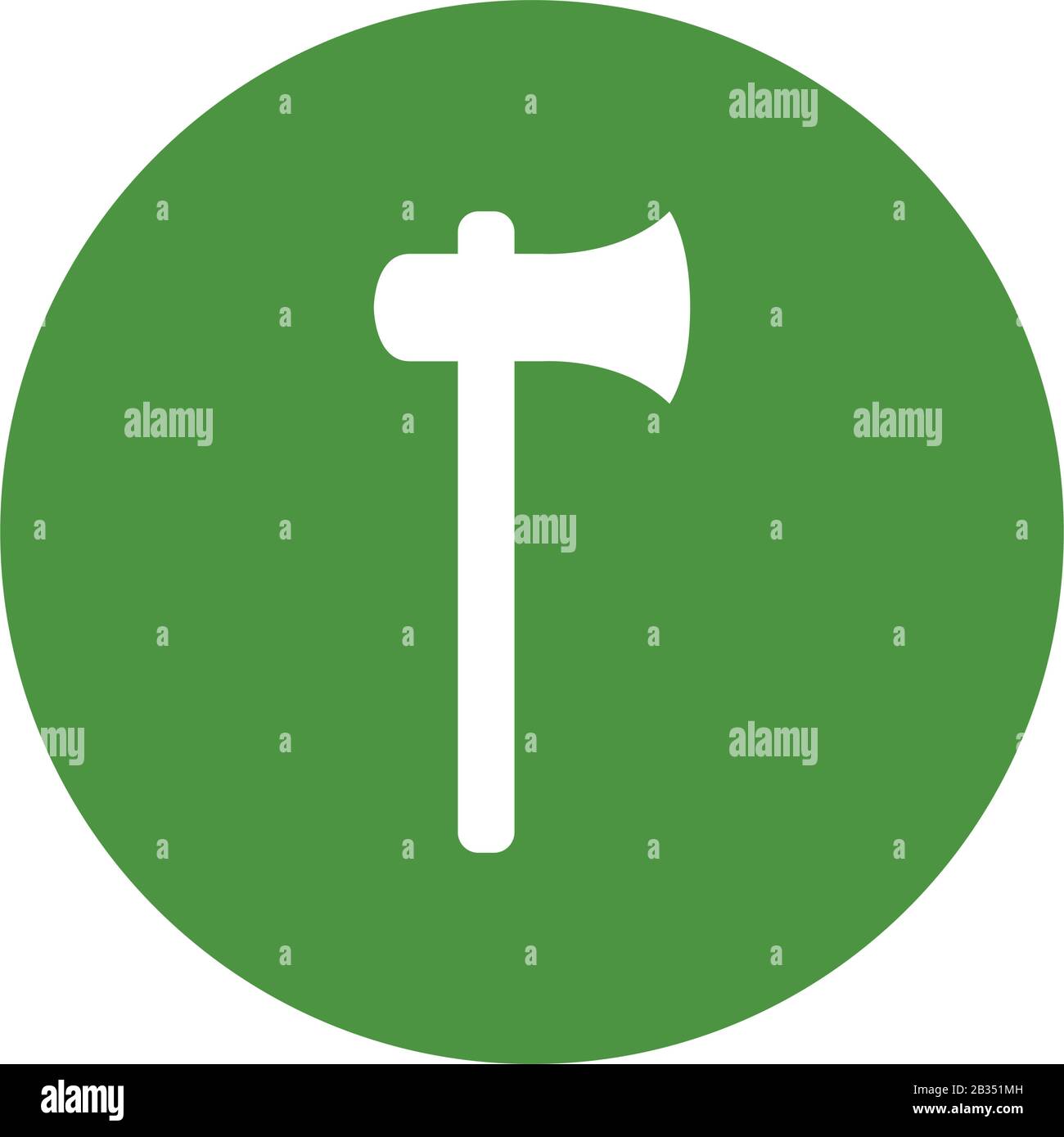 ax icon illustrated in vector on white background Stock Vector Image ...