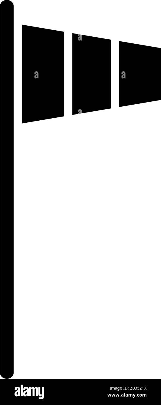 wind flag icon illustrated in vector on white background Stock Vector ...