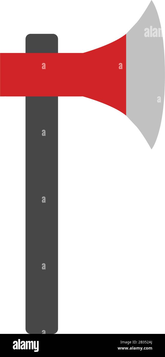 ax icon illustrated in vector on white background Stock Vector Image ...