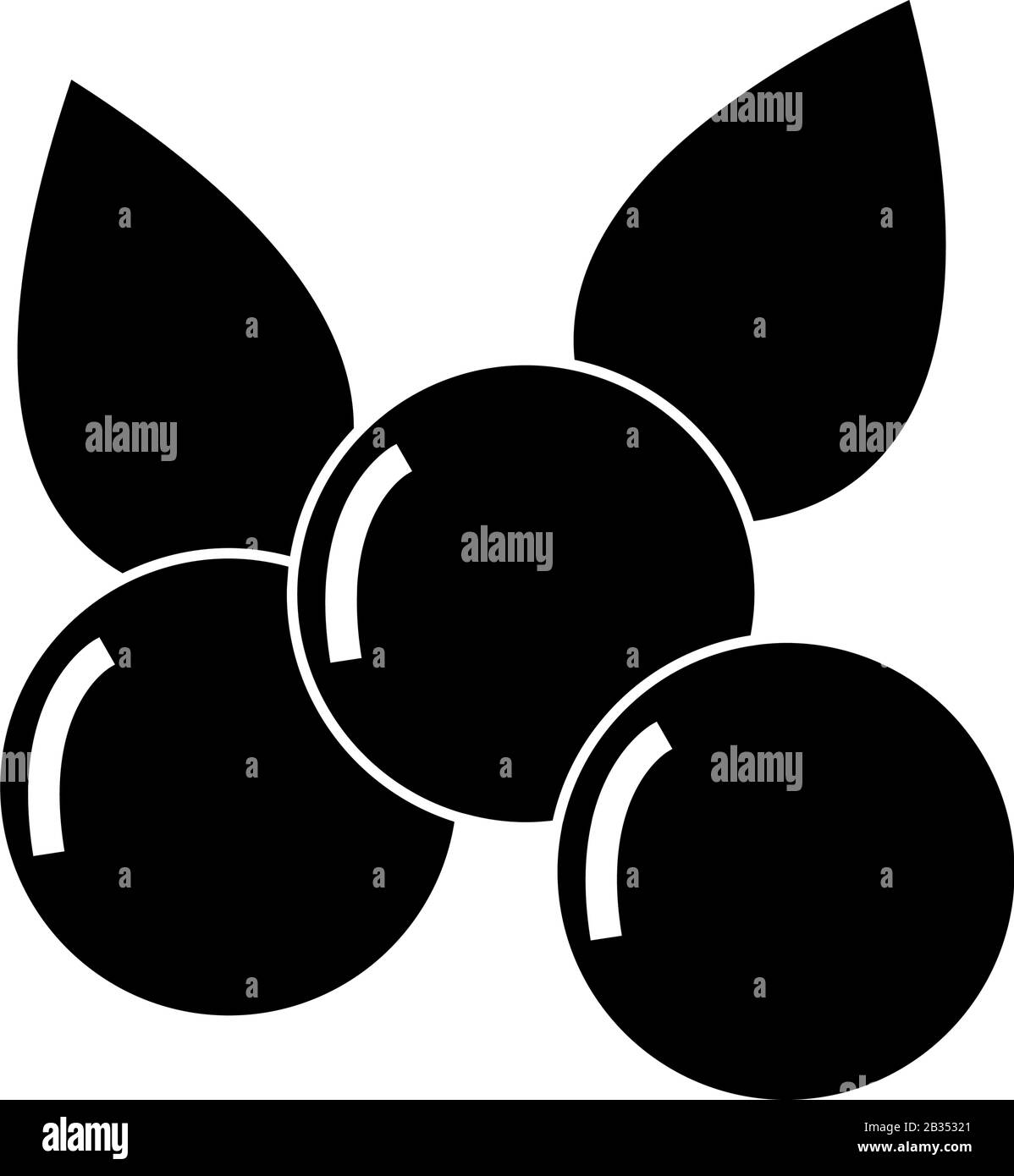 berry icon illustrated in vector on white background Stock Vector Image ...