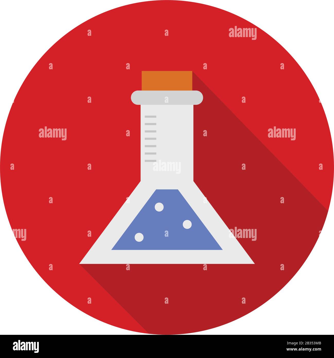 laboratory flask icon in vector on white background Stock Vector Image ...