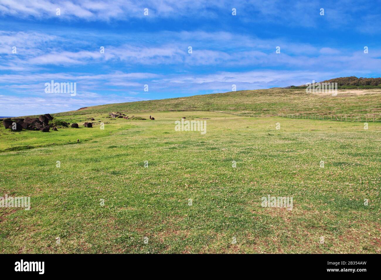 Rapa Nui. Ahu Vinapu park on Easter Island, Chile Stock Photo - Alamy