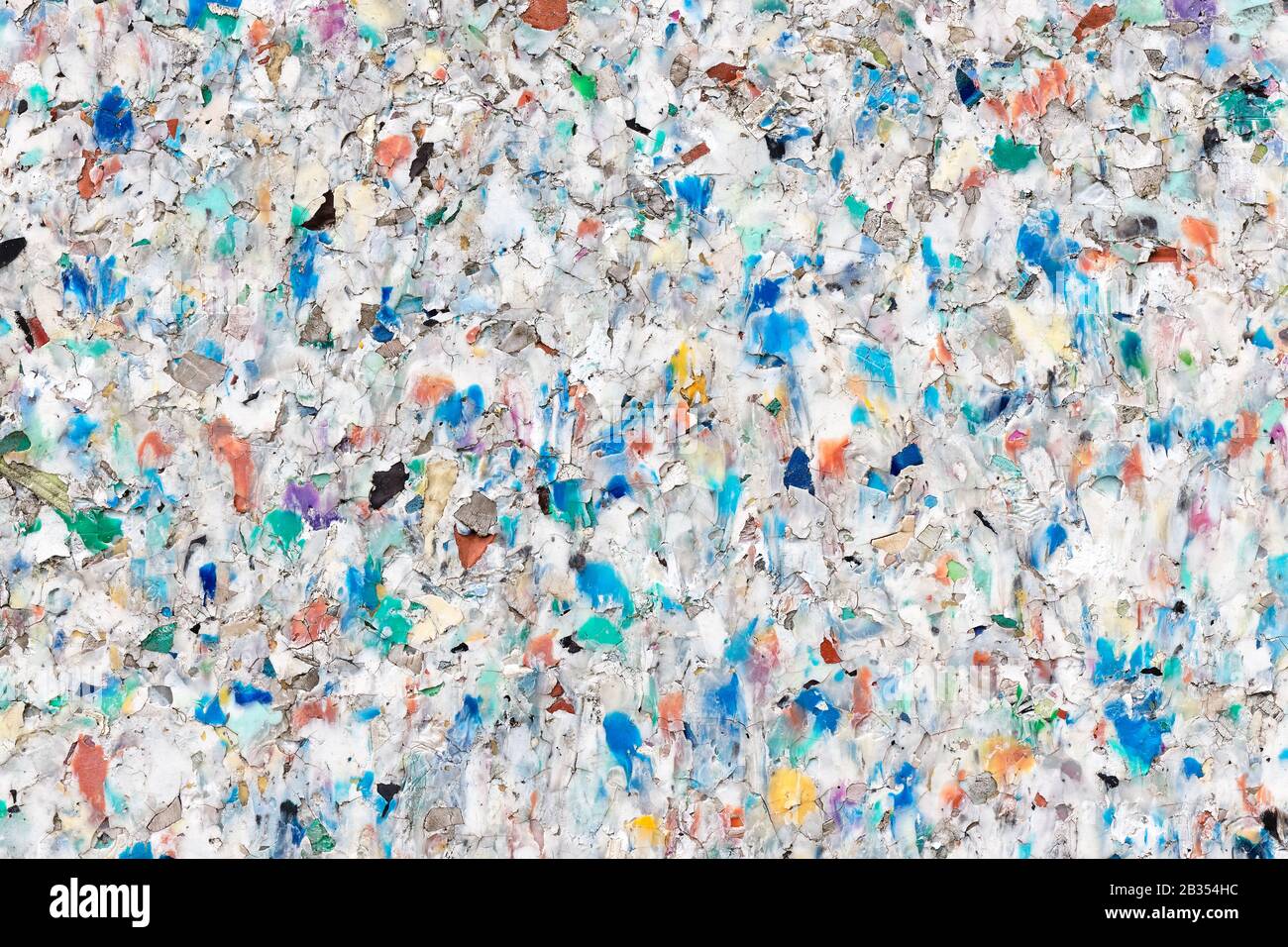 Board made of Conglomerated Plastic Waste Pellets Stock Photo - Alamy