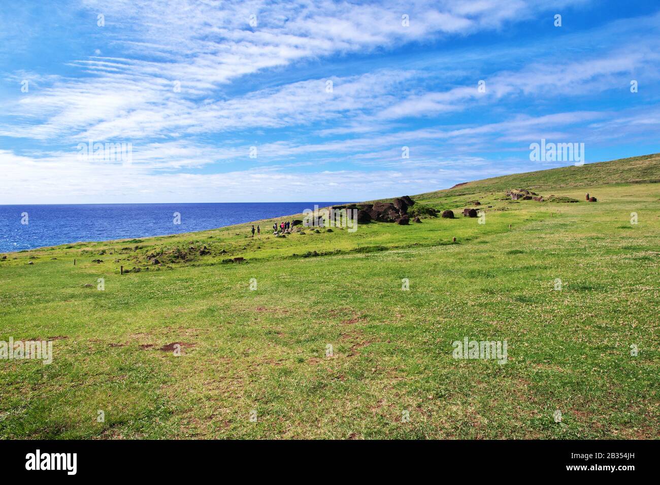 Rapa Nui. Ahu Vinapu park on Easter Island, Chile Stock Photo - Alamy