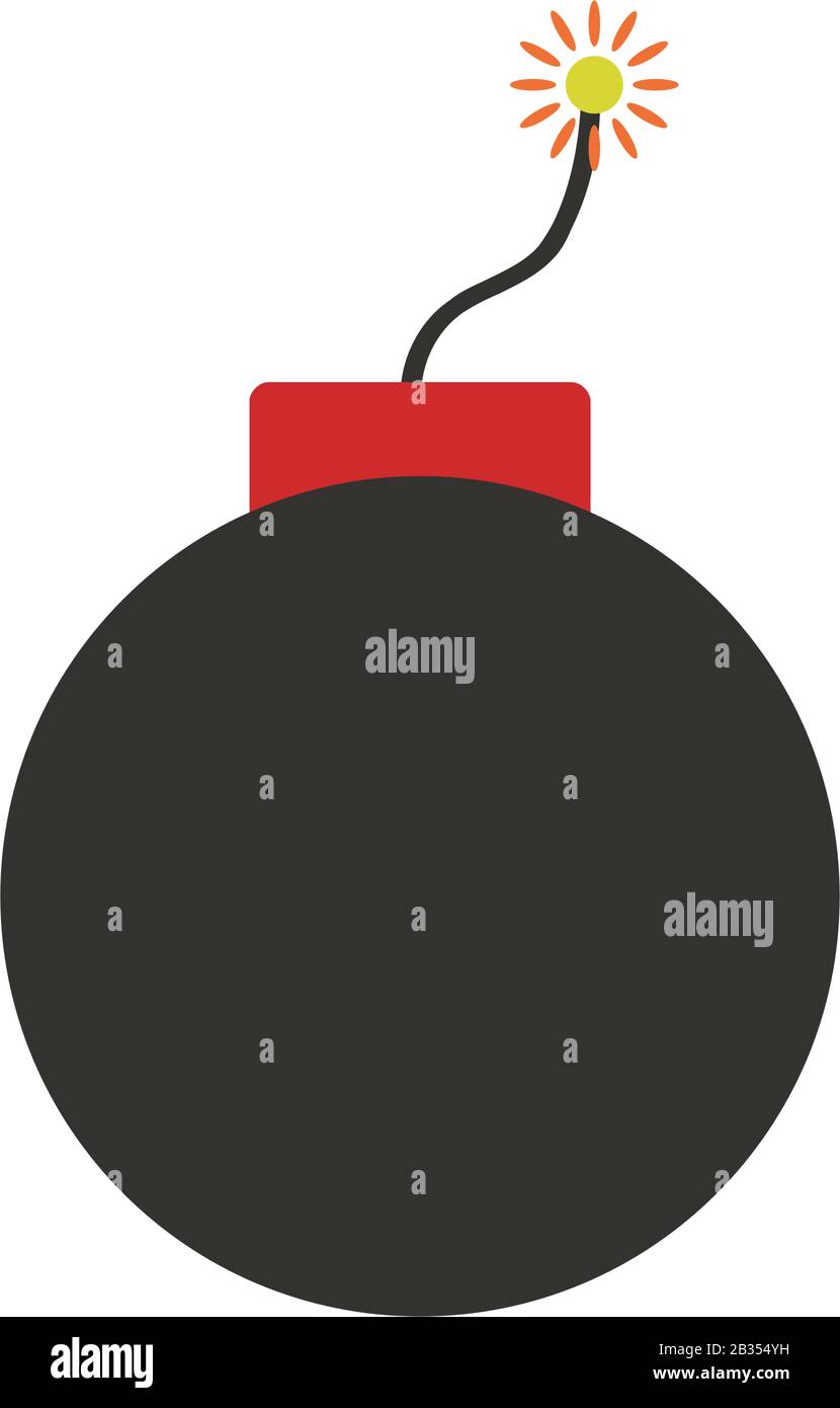 bomb icon illustrated in vector on white background Stock Vector Image ...