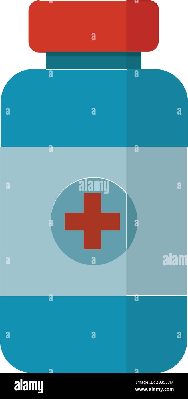 medical bottle icon illustrated in vector on white background Stock ...