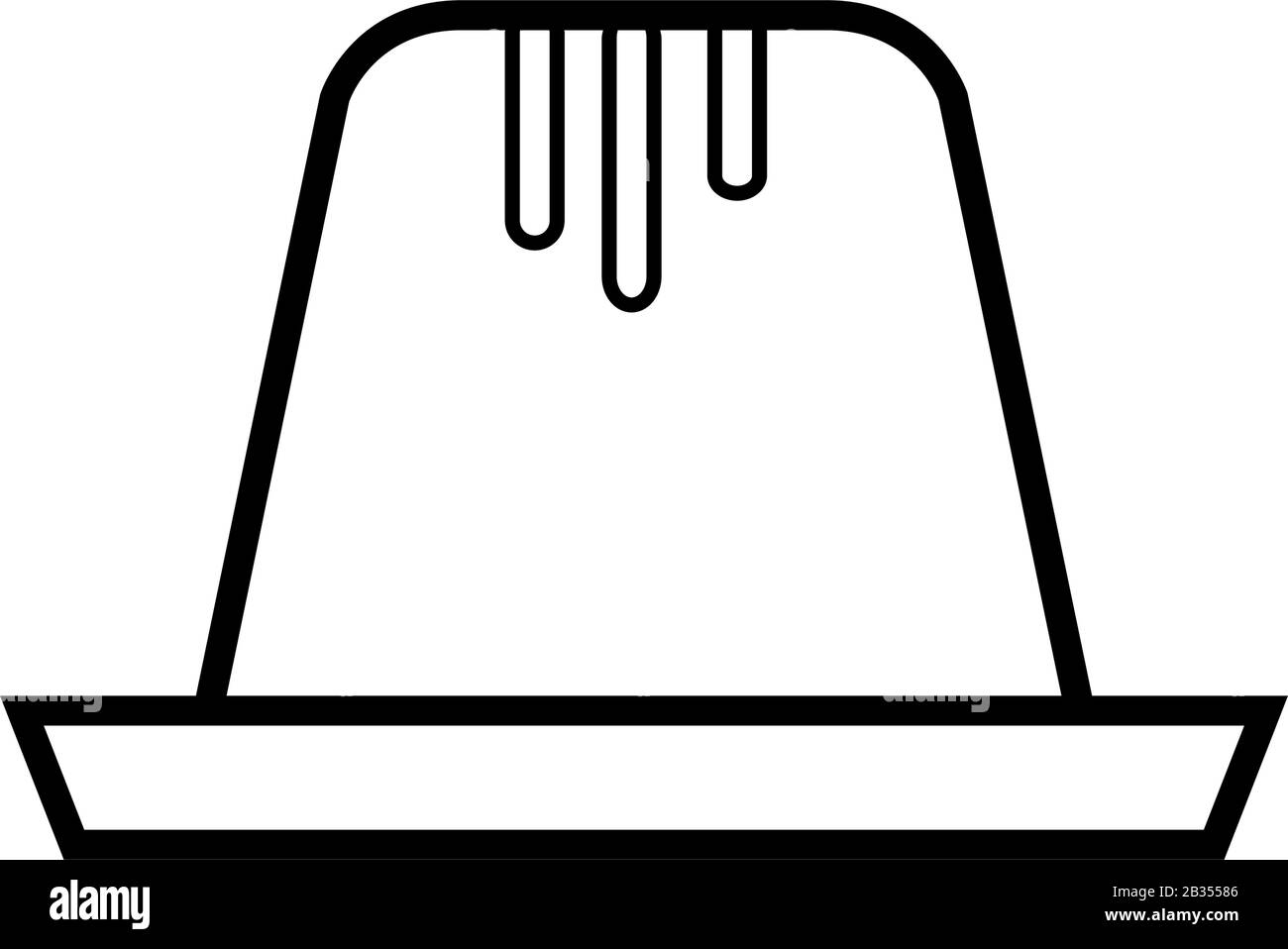 pudding icon illustrated in vector on white background Stock Vector ...