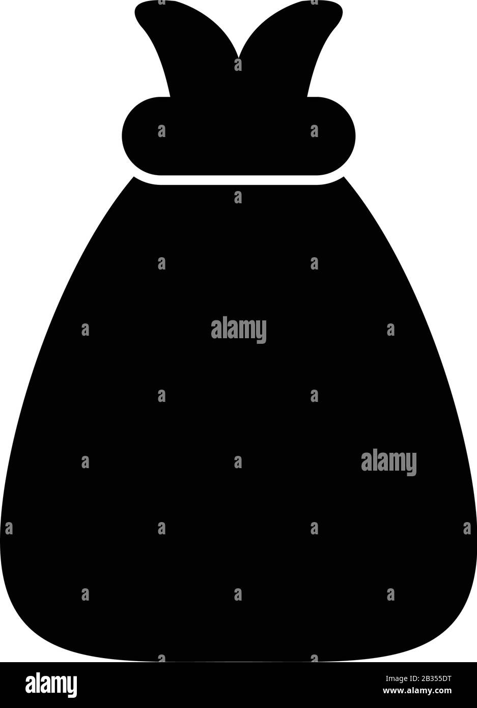 money bag icon illustrated in vector on white background Stock Vector ...