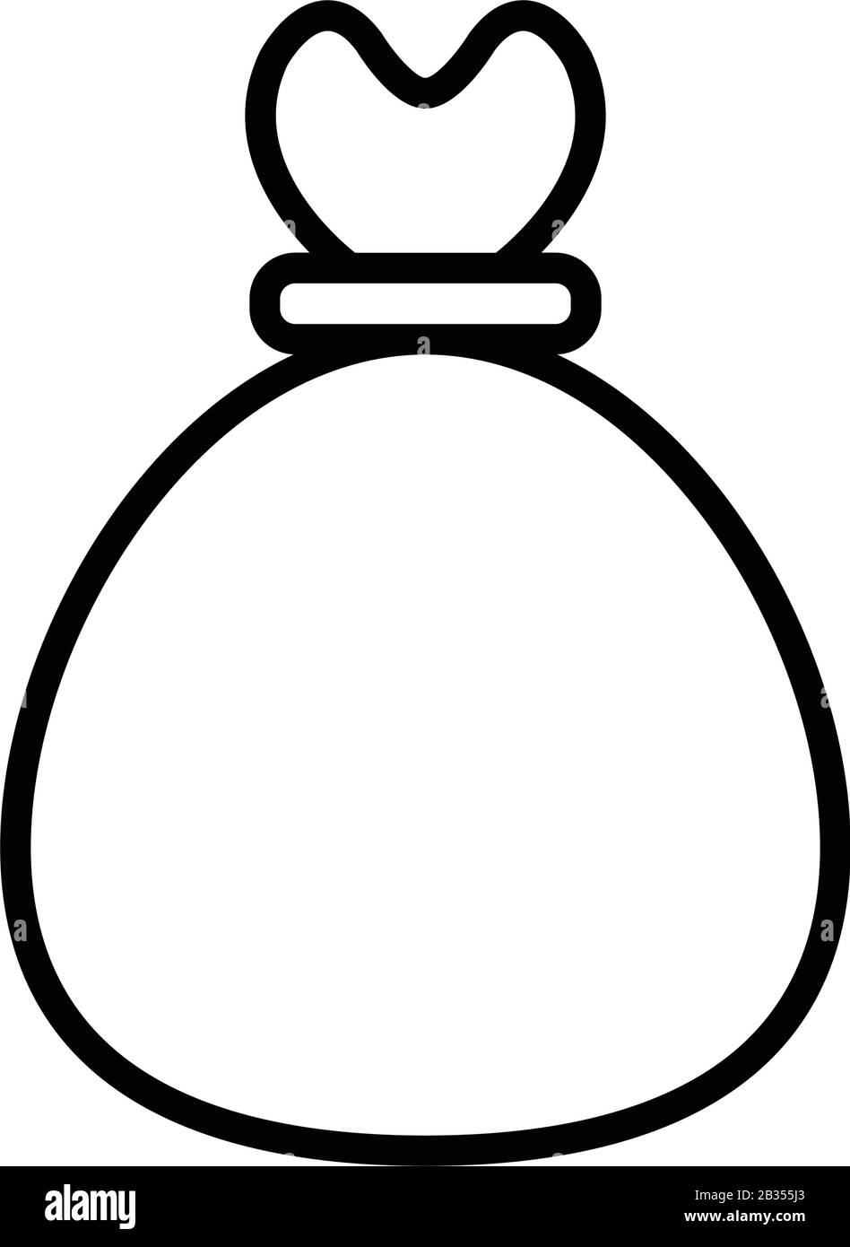 money bag icon illustrated in vector on white background Stock Vector ...