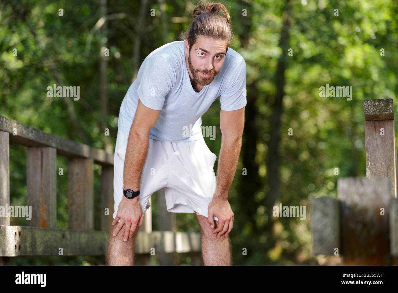 Man catching breath hi-res stock photography and images - Alamy