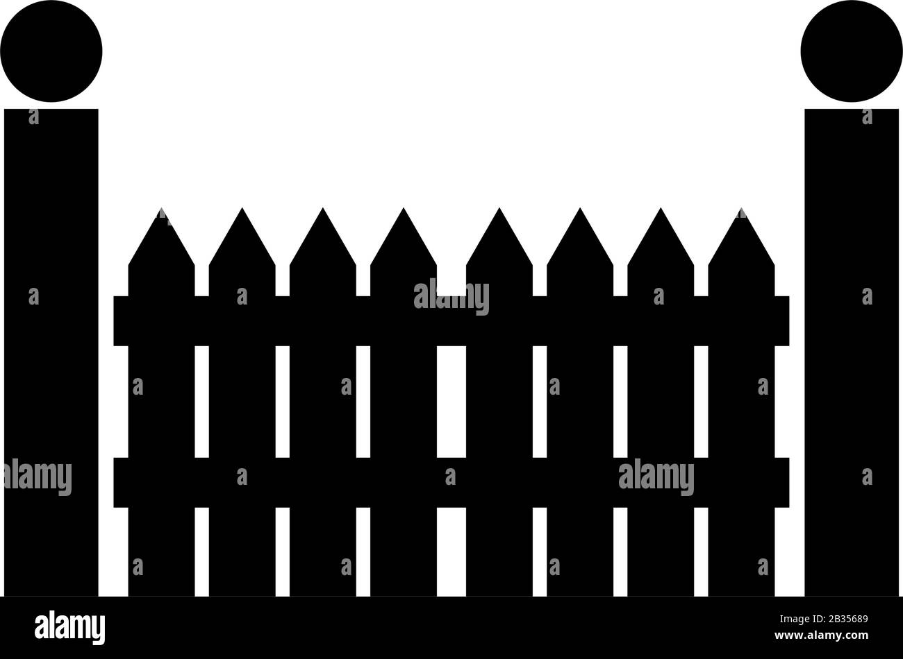 gate icon illustrated in vector on white background Stock Vector Image ...