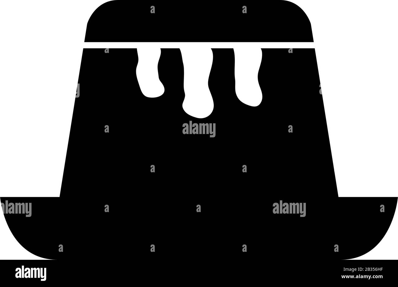 pudding icon illustrated in vector on white background Stock Vector ...