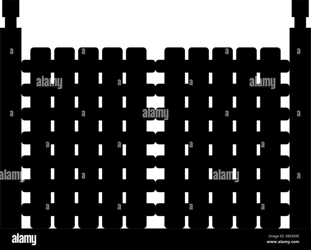 gate icon illustrated in vector on white background Stock Vector Image ...