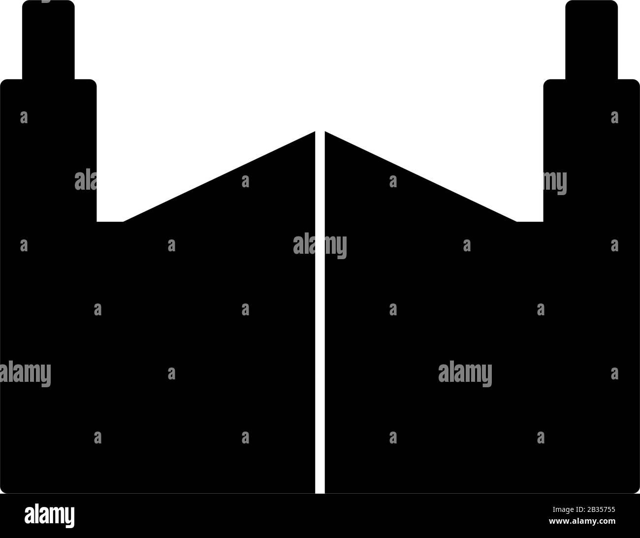 gate icon illustrated in vector on white background Stock Vector Image ...