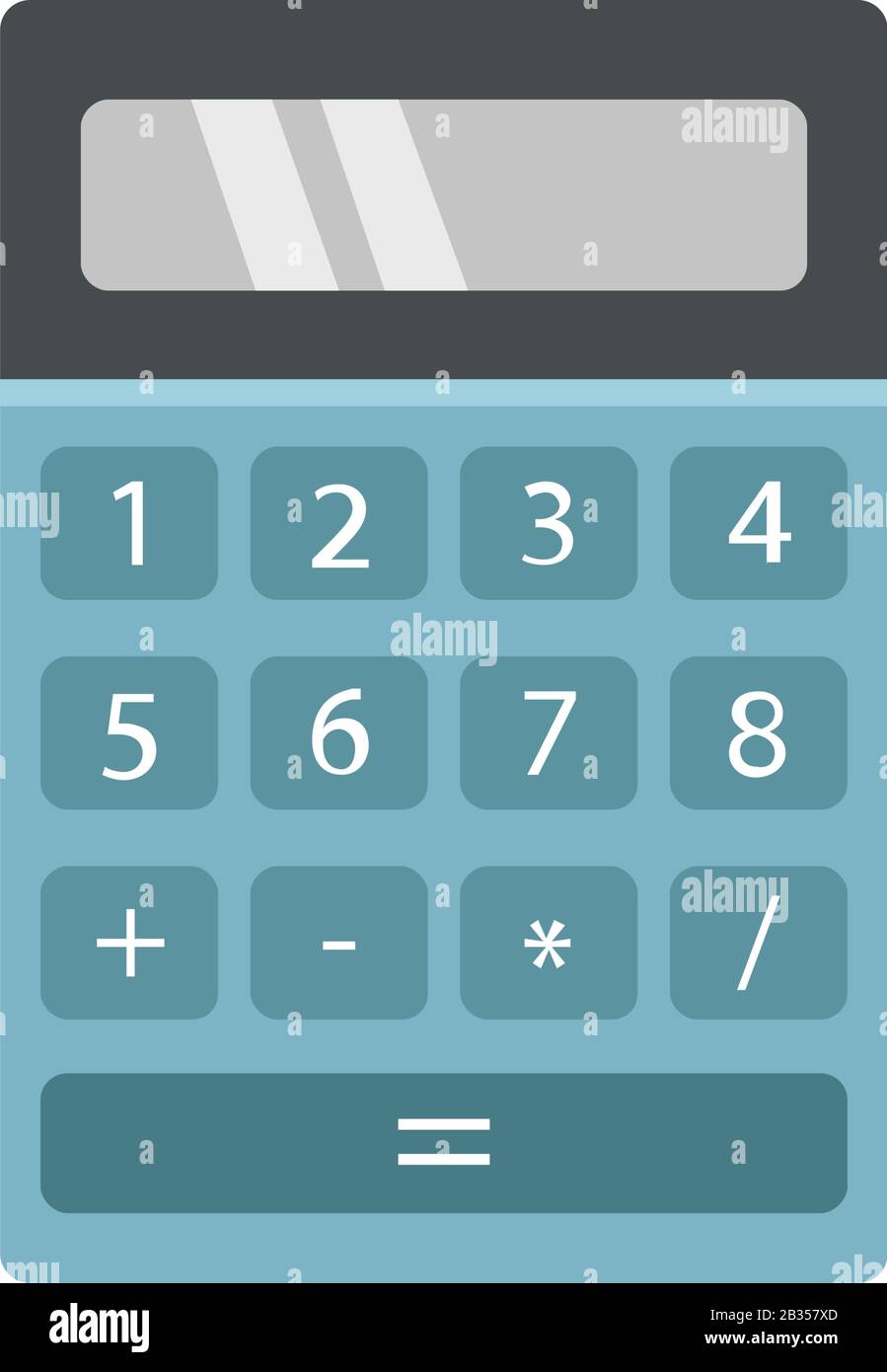 calculator icon illustrated in vector on white background Stock Vector ...