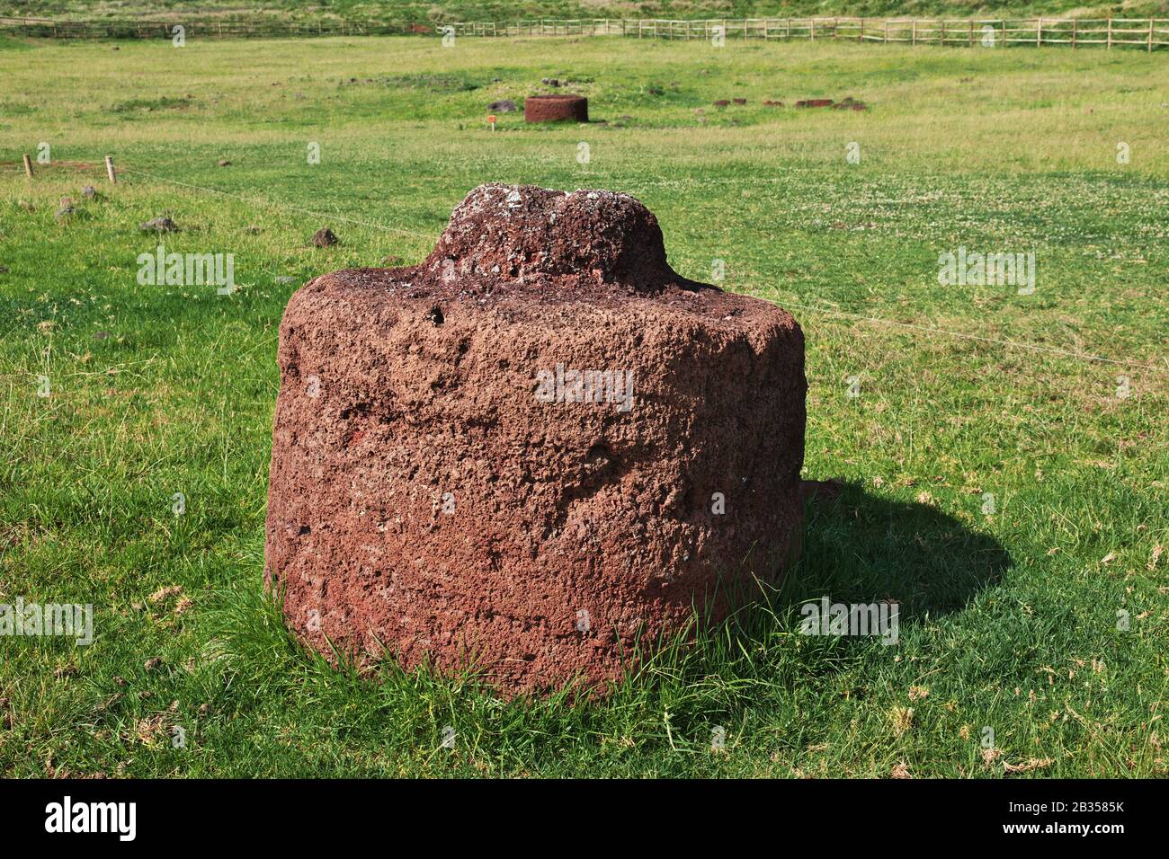 Rapa Nui. Ahu Vinapu park on Easter Island, Chile Stock Photo - Alamy