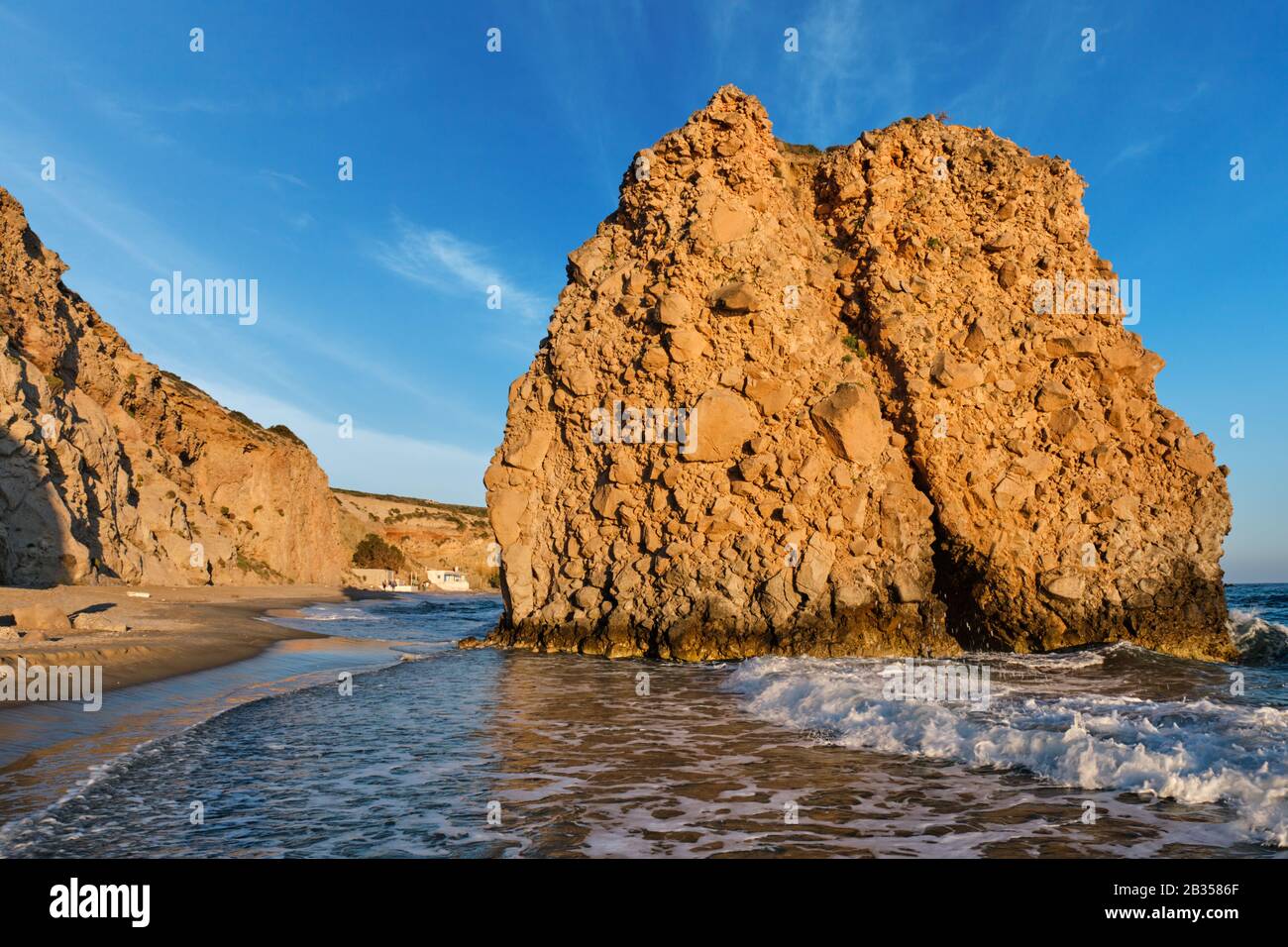 Milos beach resort hi-res stock photography and images - Alamy