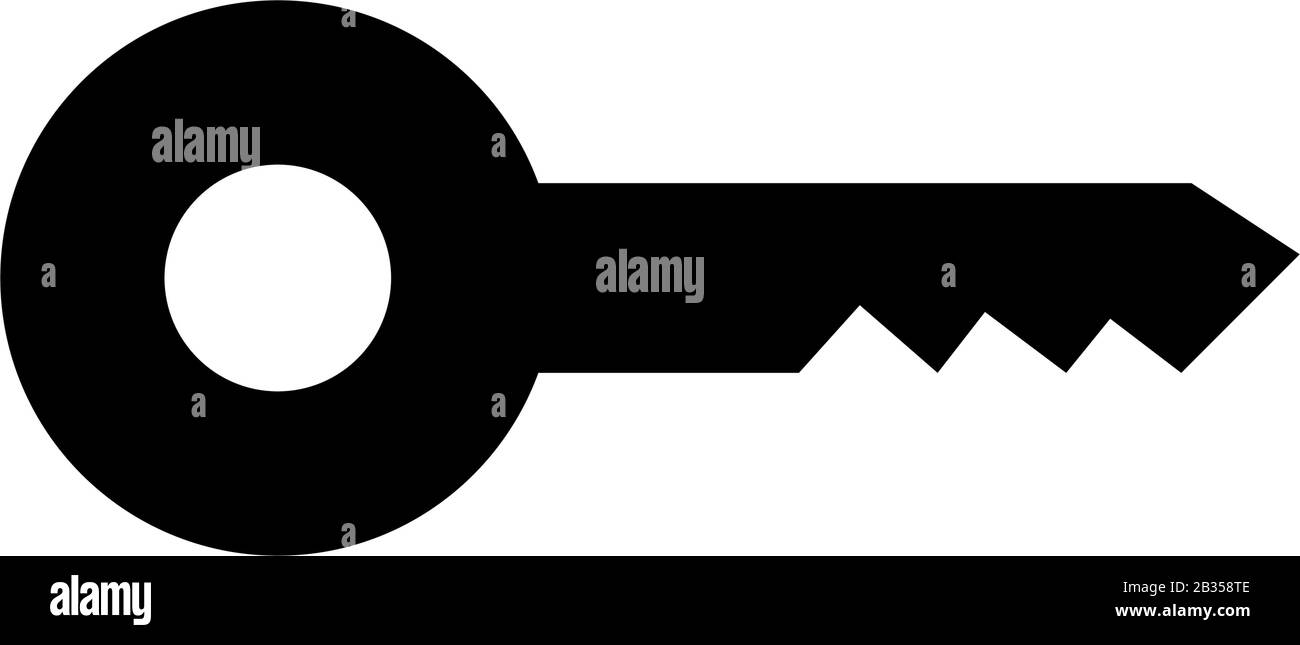 key icon illustrated in vector on white background Stock Vector Image ...