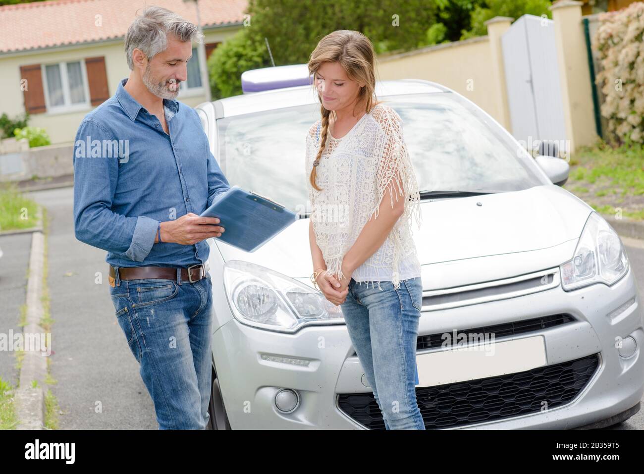 Female student drivers hi-res stock photography and images - Alamy