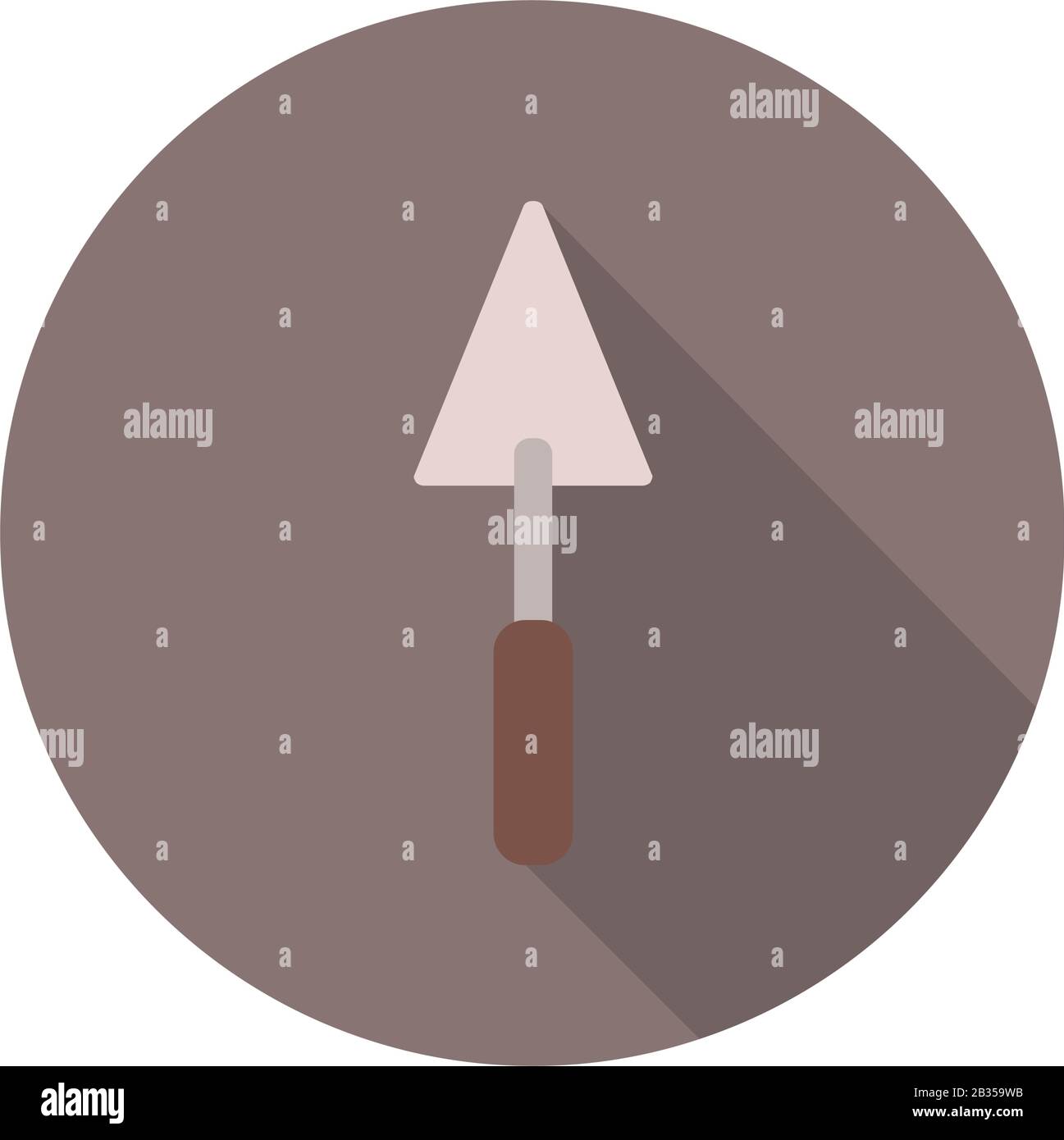 trowel icon illustrated in vector on white background Stock Vector ...