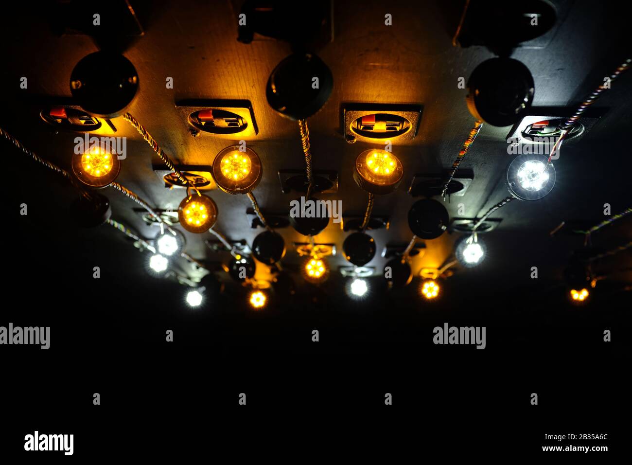 System being tested in the darkness Stock Photo - Alamy