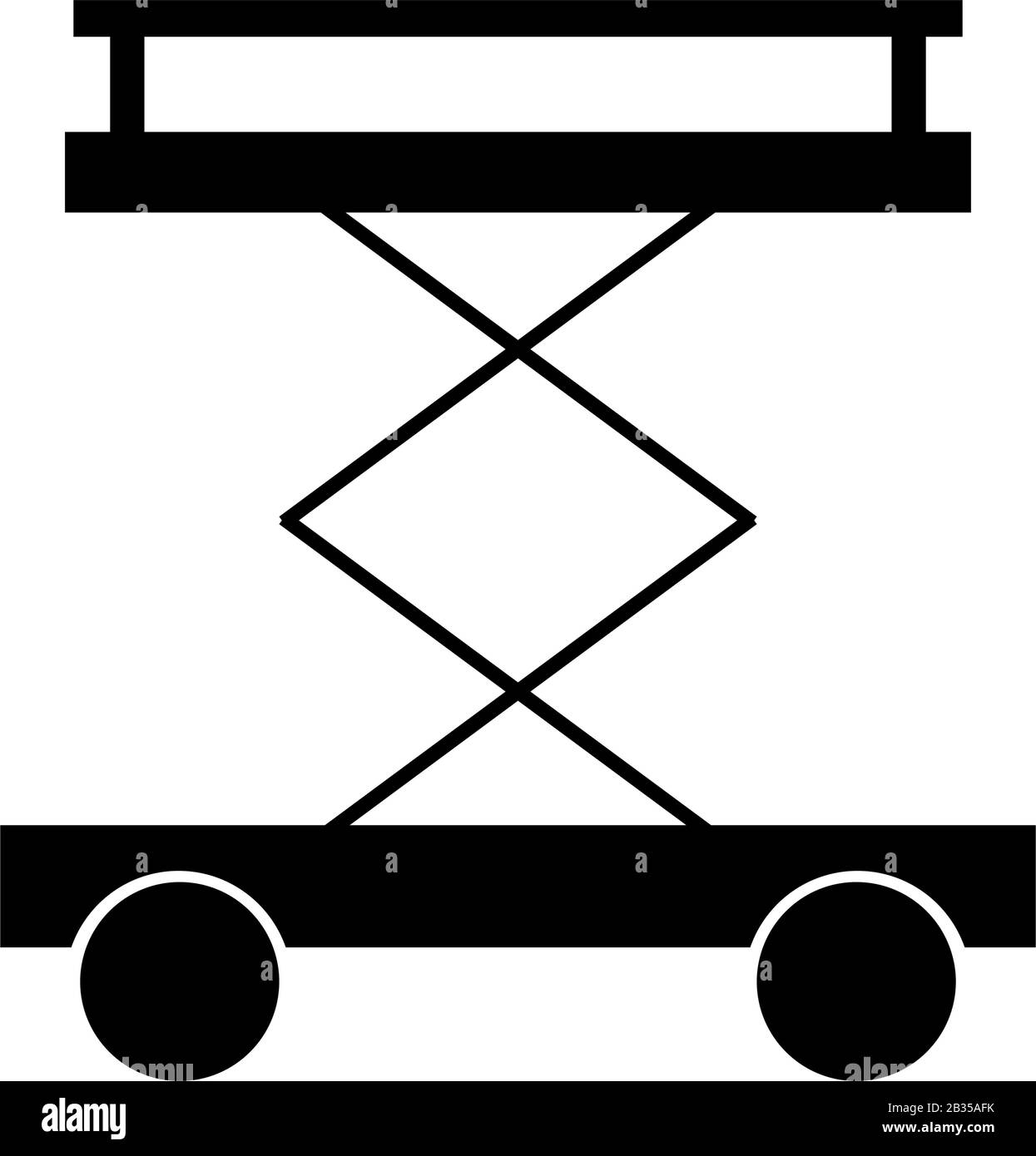 car lift icon illustrated in vector on white background Stock Vector ...