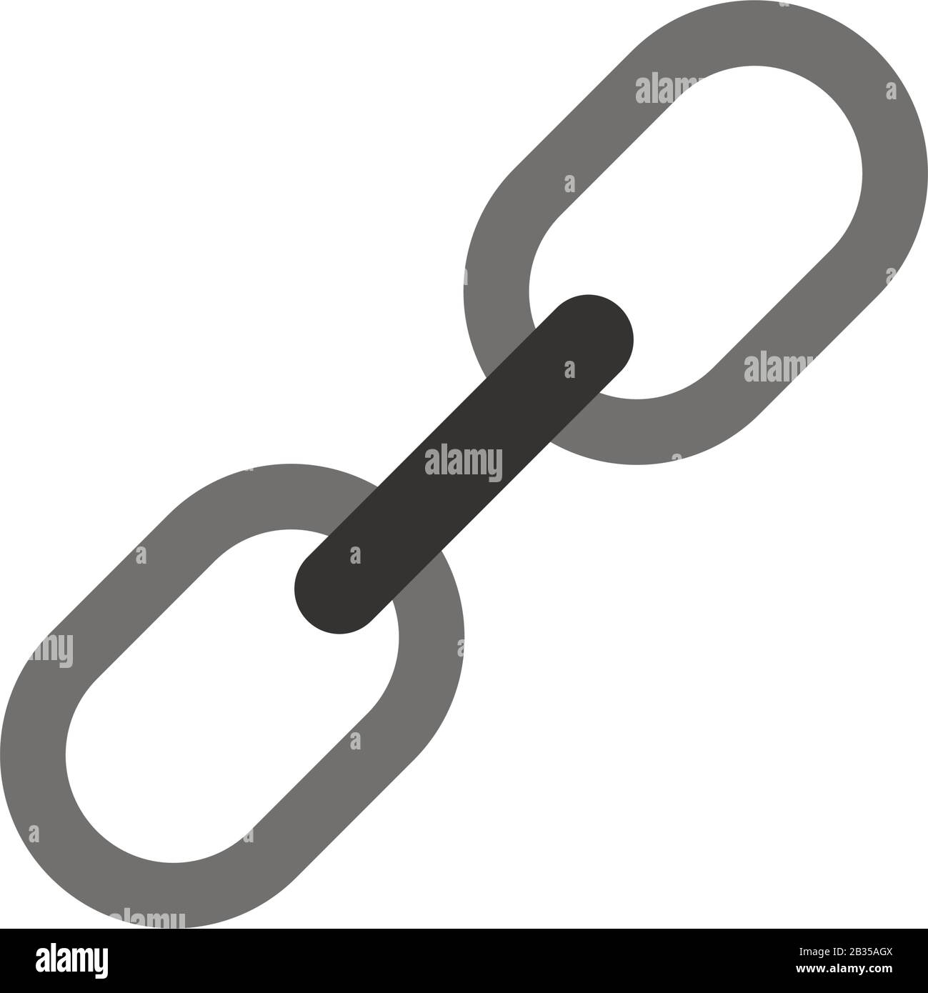 chain icon illustrated in vector on white background Stock Vector Image ...