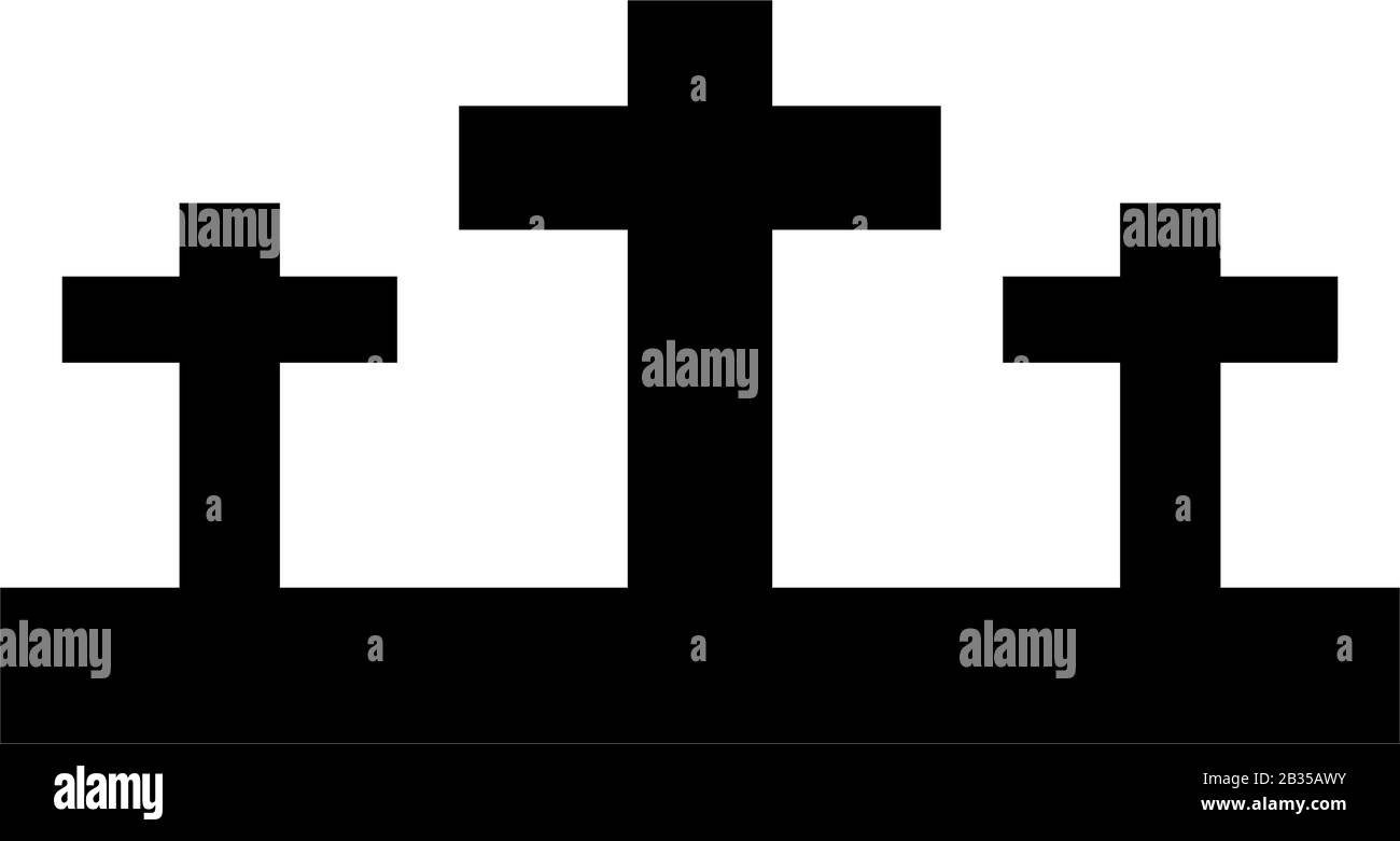 cemetery icon illustrated in vector on white background Stock Vector ...