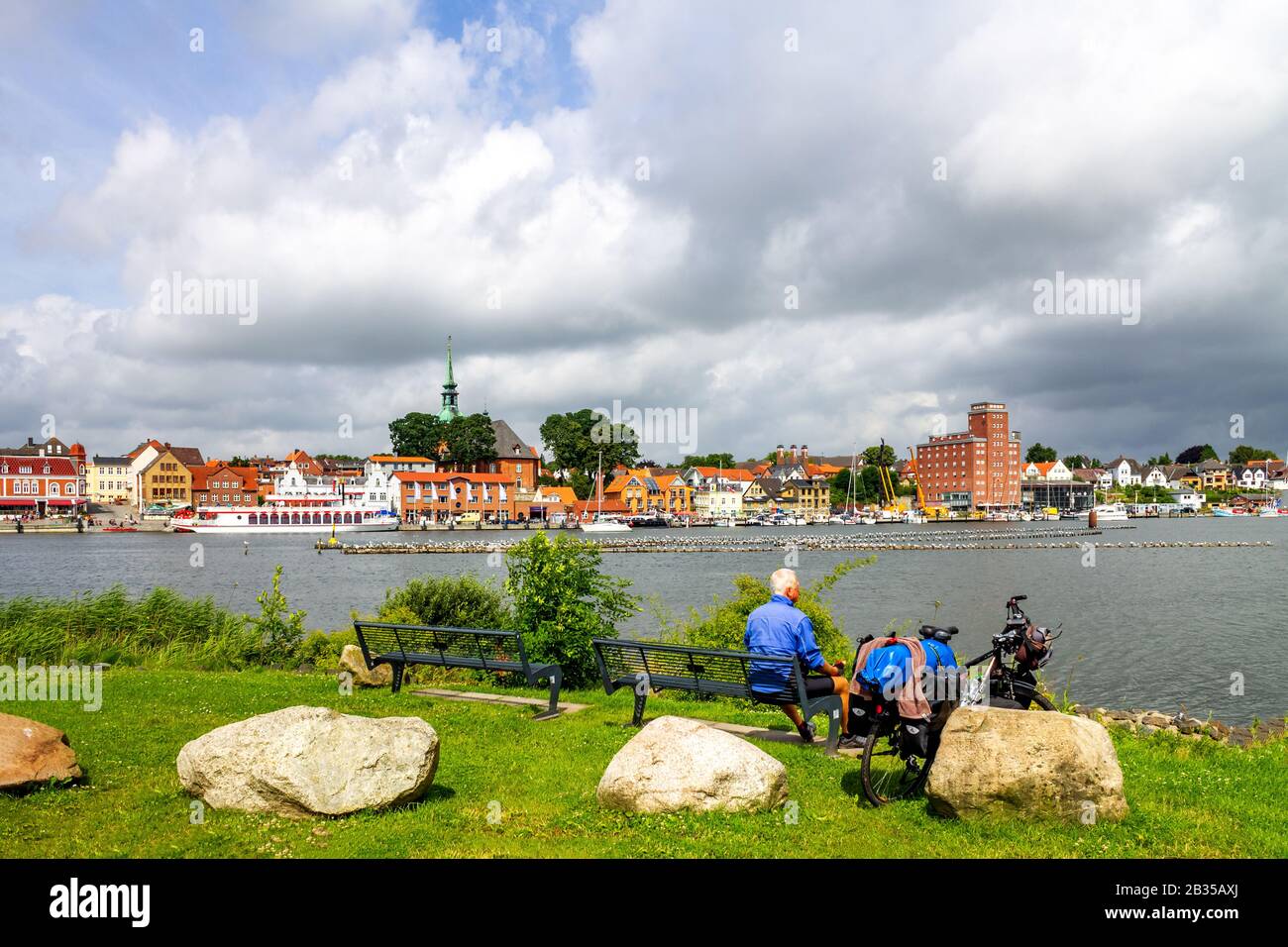 Historical city of Kappeln, Germany Stock Photo - Alamy
