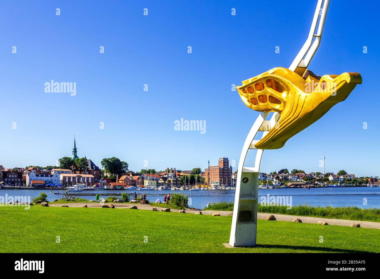 Historical city of Kappeln, Germany Stock Photo - Alamy