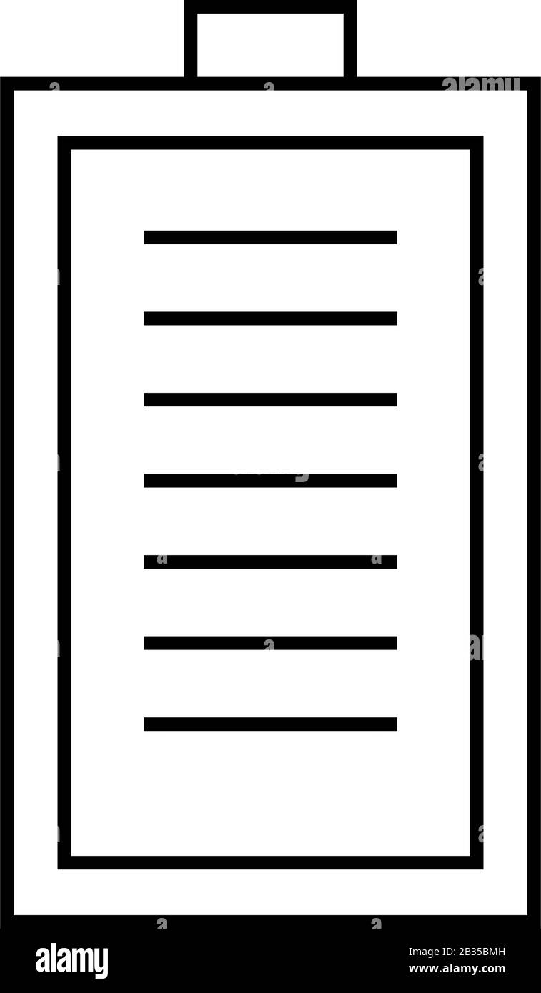 clipboard icon illustrated in vector on white background Stock Vector ...