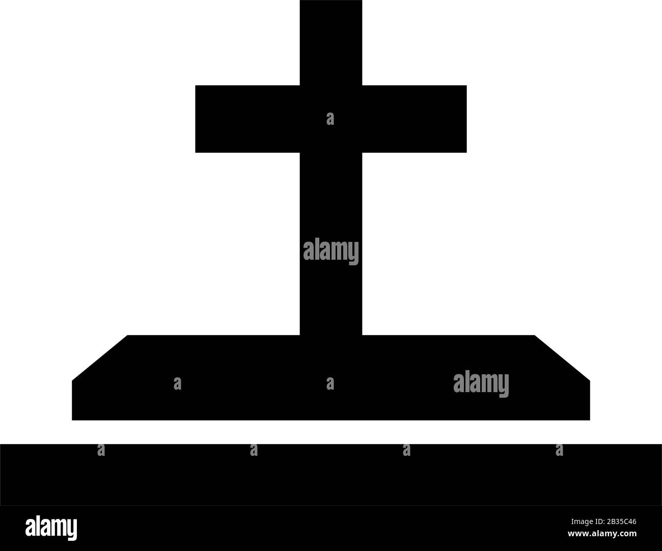 cemetery icon illustrated in vector on white background Stock Vector ...
