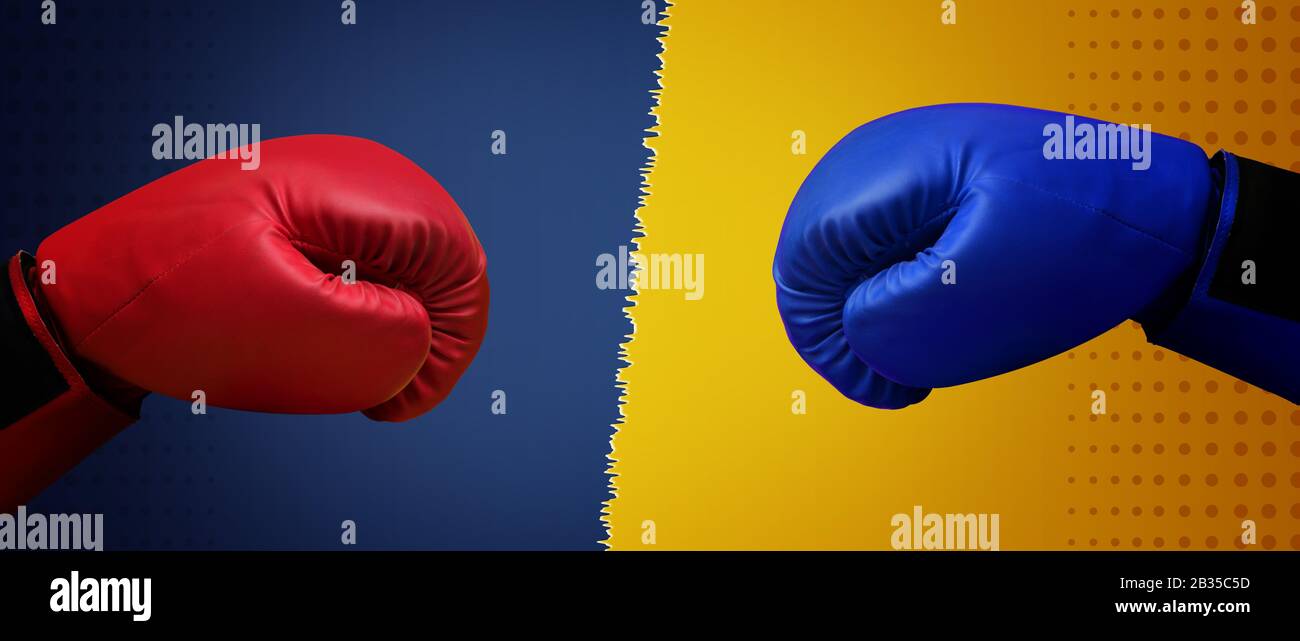 Versus vs letters fight backgrounds with boxing gloves and copy space ...