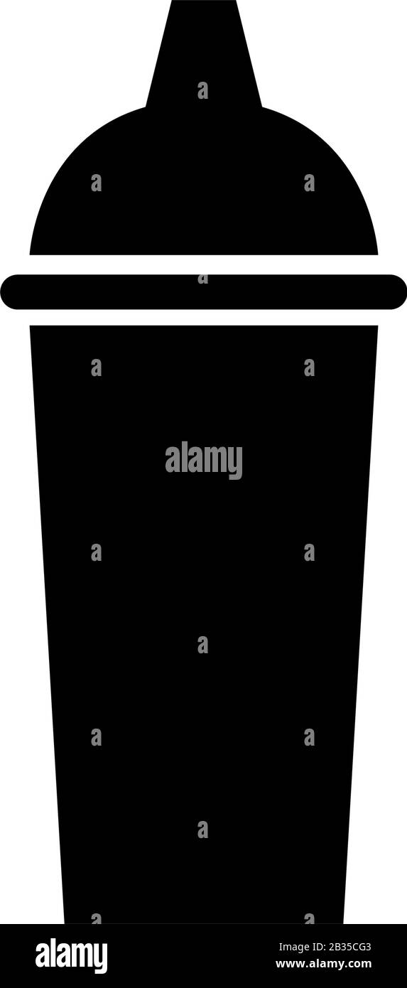 cocktail shaker icon illustrated in vector on white background Stock ...