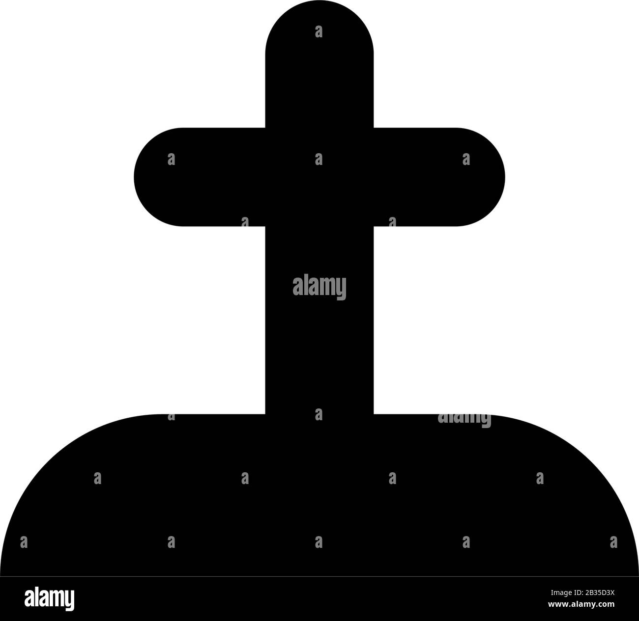 cemetery icon illustrated in vector on white background Stock Vector ...