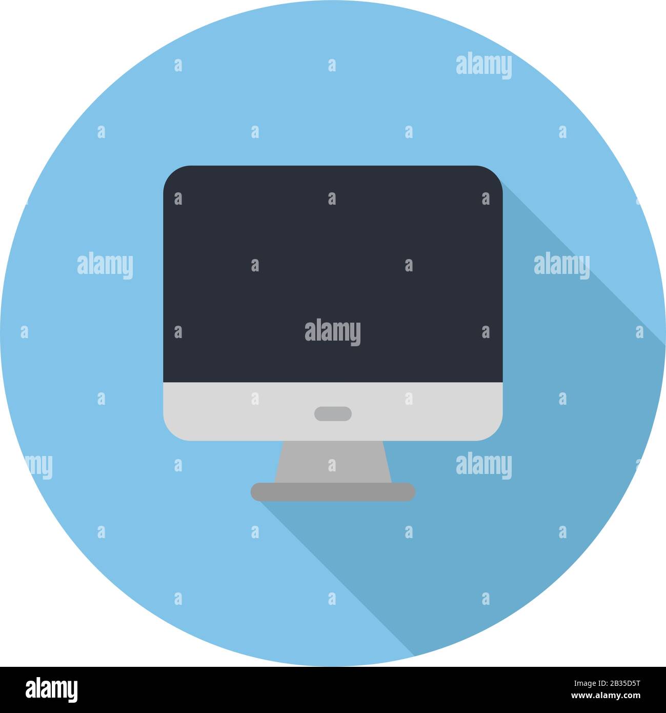 computer icon illustrated in vector on white background Stock Vector ...