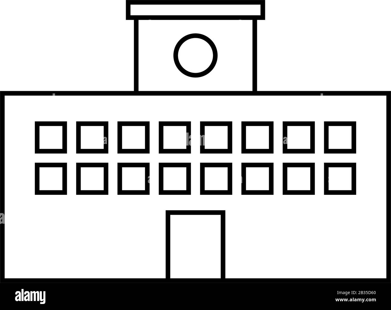 college icon illustrated in vector on white background Stock Vector ...
